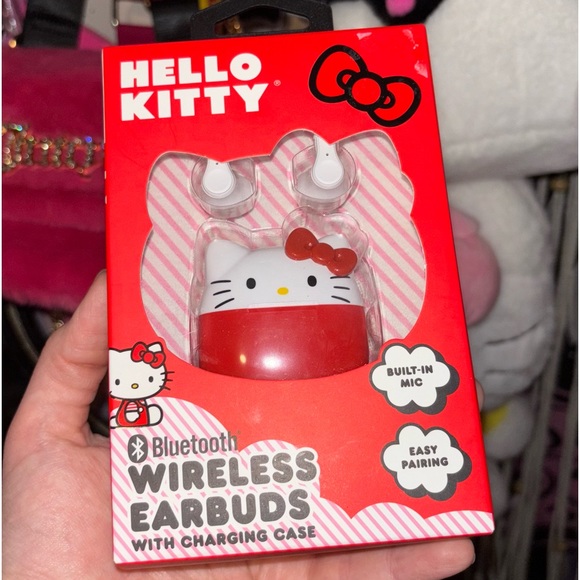 Sanrio | Headphones | Hello Kitty Wireless Earbuds Red Or Pink | Poshmark